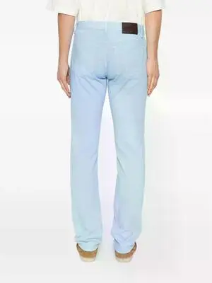Brioni Five-pocket Jeans With Logo Patch