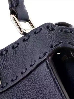 Fendi Selleria Peekaboo Iseeu Leather Petite Satchel - Blue