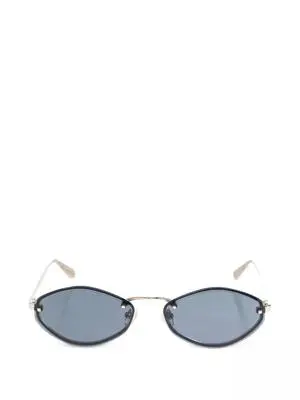 Jacquemus Geometric Frame Sunglasses - Silver