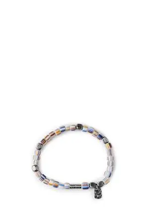 Paul Smith Embellished Bead Bracelet With Logo Plate