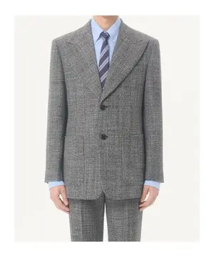 Valentino Garavani Single-breasted Mouliné Wool Jacket