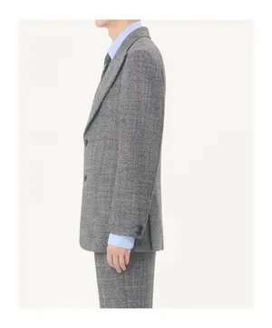 Valentino Garavani Single-breasted Mouliné Wool Jacket