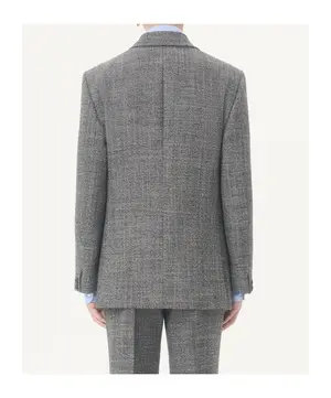 Valentino Garavani Single-breasted Mouliné Wool Jacket