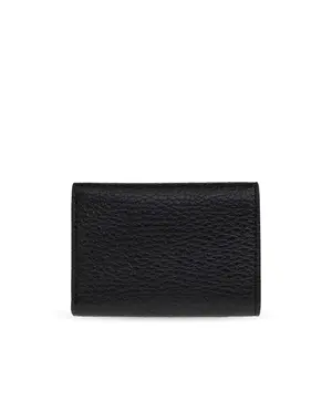Furla Idea Logo Plaque Small Wallet - Black