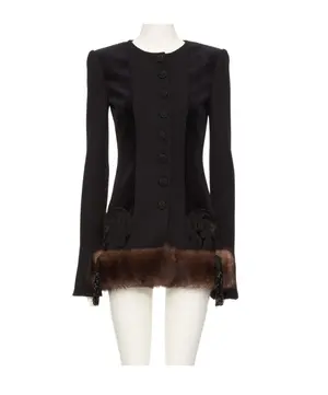 Valentino Garavani Button-up Tassel Detailed Dress