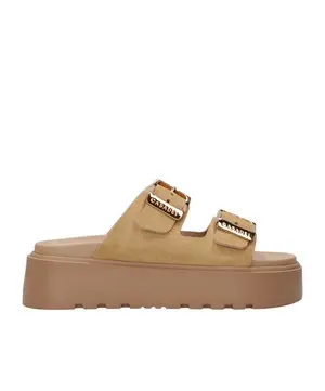 Casadei Platform Sandals With Double Buckle Straps