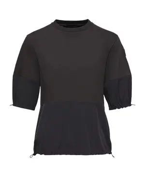 Moncler Cotton Ripstop T-shirt With Drawstring Details