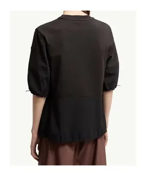 Moncler Cotton Ripstop T-shirt With Drawstring Details
