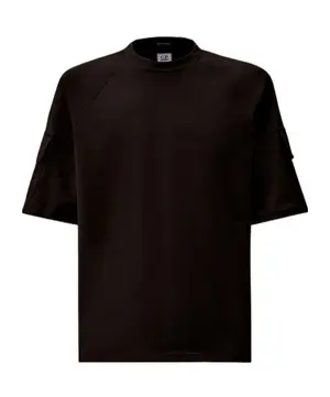 C.P. COMPANY Series Stretch Fleece Short Sleeve Sweatshirt