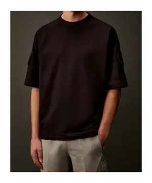 C.P. COMPANY Series Stretch Fleece Short Sleeve Sweatshirt