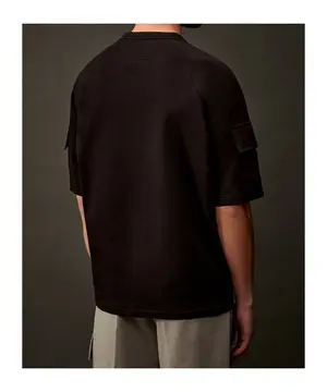 C.P. COMPANY Series Stretch Fleece Short Sleeve Sweatshirt