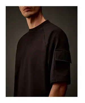 C.P. COMPANY Series Stretch Fleece Short Sleeve Sweatshirt