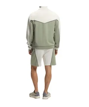 Hugo Boss Color-blocked Full-zip Sweatshirt