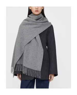 TOTEME Fringed-edge Knitted Scarf