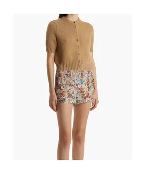 Khaite Nora Short-sleeved Cashmere Cardigan