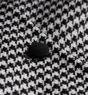 Dior Cropped Jacket With Houndstooth Pattern And Bow Detail
