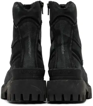 Balenciaga Worn-out Effect Combat Boots