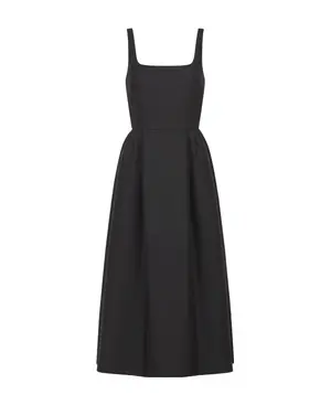Dior Belted Mid-length Dress - Black