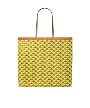 CELINE Celine Large Flat Shopper In Triomphe Canvas
