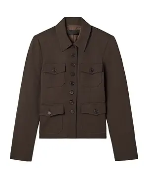 NILI LOTAN Jamison Wool-twill Jacket