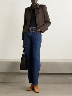 NILI LOTAN Jamison Wool-twill Jacket