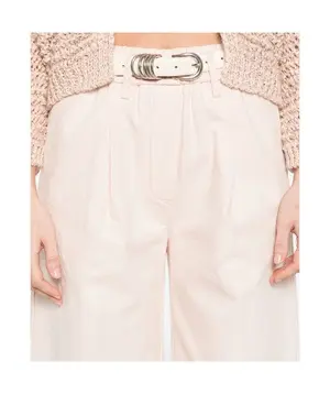 FORTE_FORTE Wide Leg Elastic Waist Pants