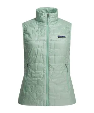 Patagonia Quilted Sleeveless Stand Collar Vest - Green