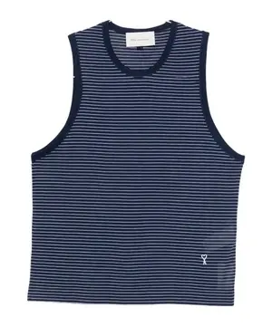 AMI Paris Striped Tank Top