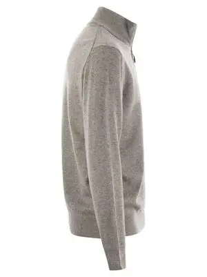 Polo Ralph Lauren Half-zip Jumper With Embroidered Pony - Gray