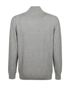 Polo Ralph Lauren Half-zip Jumper With Embroidered Pony - Gray