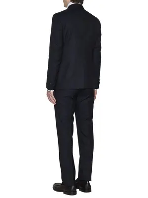 Tagliatore Jacquard Double-breasted Suit Set
