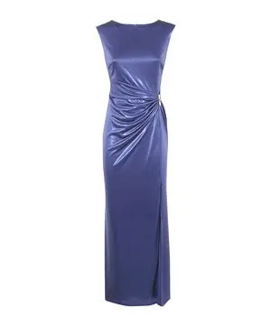 Ralph Lauren Ralph Lauren Metallic Draped Embellished Dress No
