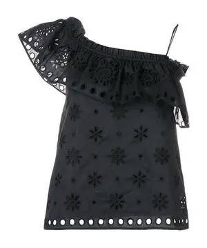 Red Valentino Hollow One-shoulder Blouse - Black
