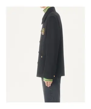 Valentino Garavani Wool And Cashmere Jacket With Embroidered Patch