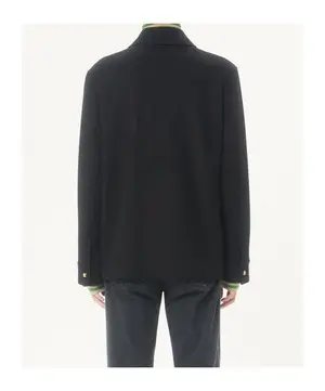 Valentino Garavani Wool And Cashmere Jacket With Embroidered Patch