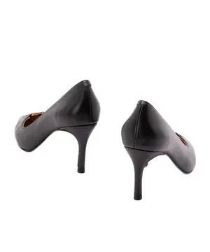 TWINSET Pointed Toe High Heel Pumps With Gold Hardware