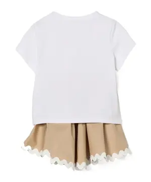 TWINSET Bow Embellished Skirt Set
