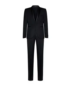 Tagliatore Single Breasted Two-piece Tailored Suit - Black