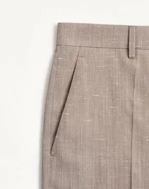 Valentino Garavani Boutonné Wool Trousers