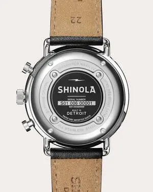 Shinola Canfield Sport 45mm Chronograph Watch - Black