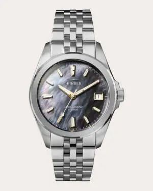 Shinola Automatic Watch With Mother Of Pearl Dial