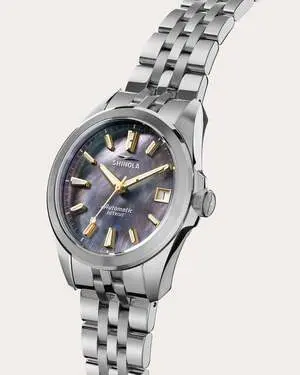 Shinola Automatic Watch With Mother Of Pearl Dial
