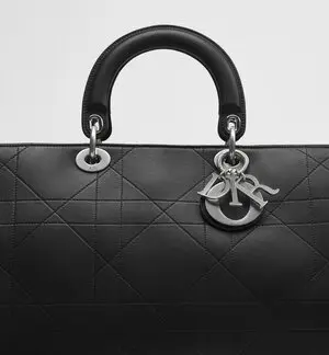 Dior Zippered Shoulder Bag - Black