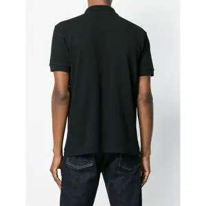Play Comme Des Garcon Heart-logo Polo Shirt - Black