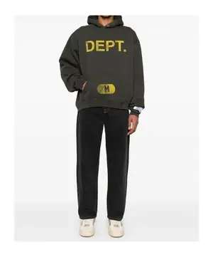 GALLERY DEPT. Logo Printed Long Sleeve Hoodie