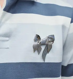 Dior Guilloché Brooch