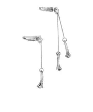 LEMAIRE Chain Earrings - Silver