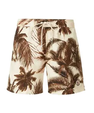 Moncler Wide-leg Swim Trunks - Brown