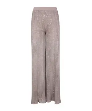 D.exterior Degradé Flared Knitted Trousers