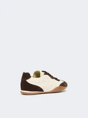 Max Mara Lace-up Sneakers With Embossed Logo Detail